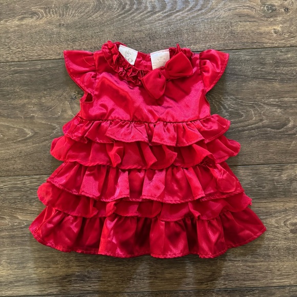 Toys ''R'' Us | Dresses | Fao Toys R Us Red Ruffled Tiered Baby Dress ...
